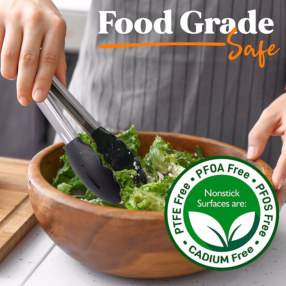 NutriChef 10-Piece Non-stick Heat Resistant Silicone Kitchen Gadgets Cookware Tools, Cooking Utensils Set with Holder, Pots & Pans Accessories NCUTL10DS (Blue/Black), 1