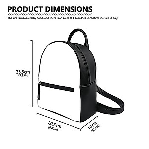 JooMeryer Wolf Fox Printed Mini Backpack Purse for Mens Boys Kids Teens Small Shoulder Bags Daypack School Bag Handbag,Fire Ice Wolf