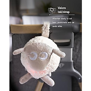 Sweet Dreamers, Ewan Deluxe with Shush, Beige | Baby & Toddler White Noise Sound Machine | Cry Activated Sensor & Nightlight | 5 Soothing Pink Noise Sounds | Auto-Off Timer | Lightweight & Portable
