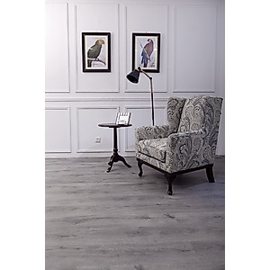 EP Decking 6.0mm SPC Click Lock Vinyl Planks, 48" x 7" [25 Count (472.75 Sqft.), W103 - Owl Gray]