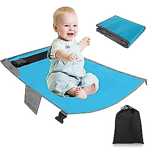Toddler Airplane Travel Bed Portable, Airplane Footrest for Kids, Airplane Footrest Seat Extender for Kids, Baby Travel Essentials for Flying, Travel Foot Rest for Airplane Flights (Blue)