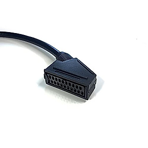 Omera 0.5M Female RGB Euro SCART to 4 BNC and 2 RCA Adapter Audio Video Gaming Cable, Use for Sony PVM BVM Series Monitors，JVC Series TM-H1750CG TM-H1950CG Monitor, Neo Geo CD Console etc