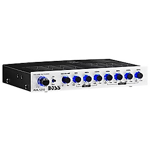 BOSS Audio Systems AVA1210 7 Band Pre-Amp Car Equalizer with Gold-Plated Front Rear and Subwoofer Outputs