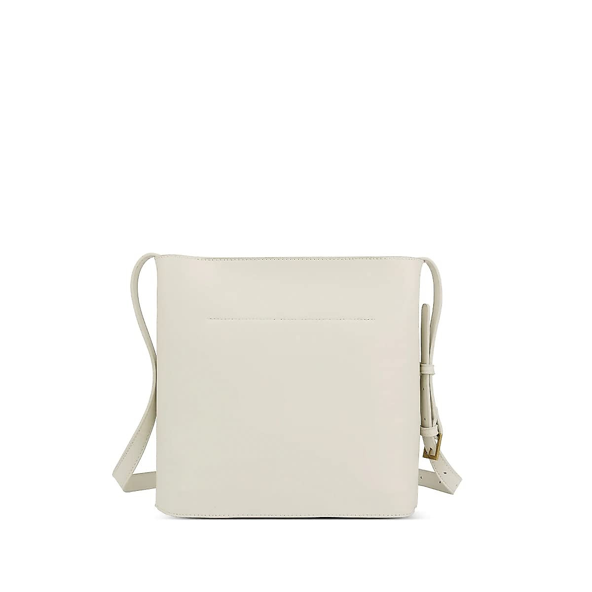 Pixie Mood Mag 10.25 x 11 Vegan Leather Crossbody Bag, Coconut Cream