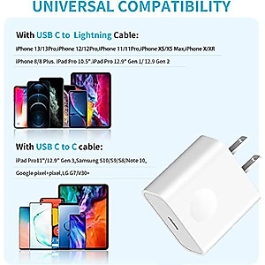 USB C Wall Charger,CKAIEE 30W USB-C Power Adapter, PD Fast Charger Compatible with iPhone 14/iPhone 14 Pro max/iPhone 13 12 11/iPhone 13 12 11 Pro max/X iPad Air Google Pixle Galaxy S21