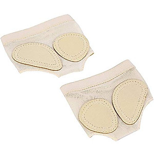 Dance Foot Thongs,Thong Toe Paws,Lyrical Shoes Lyrical Ballet Belly Dance Foot Thongs Dance Paw Pad Shoes Half Sole (XL)