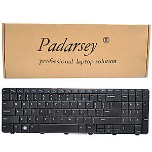 Padarsey Replacement Keyboard Compatible with Dell Inspiron 15R 5010 M5010 M501R N5010 Series Black US Layout, Compatible Part Number 09GT99 NSK-DRASW 96DJT 096DJT NSK-DRASW