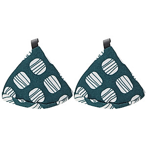 OSALADI 2pcs Hot Handle Holder Non Slip Pot Holders Cover Assist Hot Pan Handle Triangle Fabric Pot Clip Pot lid Gloves Anti Scalding Protector Kitchen Cooking Pot Handle Hat