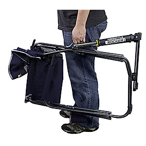 GCI Outdoor Freestyle Rocker Portable Rocking Chair & Outdoor Camping Chair, Indigo Blue