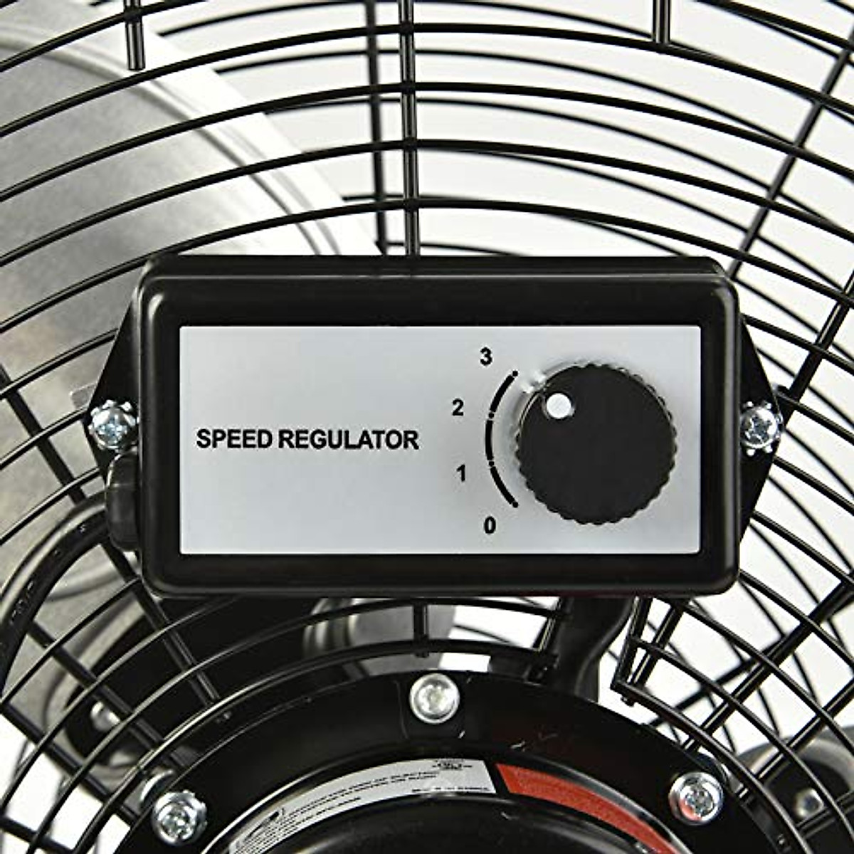 Aain® A010 20'' High Velocity Floor Fan, 3 Speed Settings, 6000 CFM black Industrial Metal Fan for Industrial, Professional Shop Garage