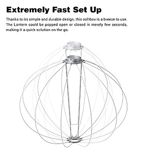 GODOX CS-50D Lantern Softbox 50cm/20inch Omni-Directional Light Modifier Bowens Mount for Godox SL60W SL150 II, UL150, VL150 Light for Video Recording, Live Streaming, and Film Making
