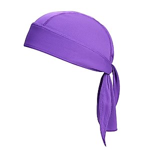 Cycling Cap Men Skull Pirate Hat Riding Bandana Sweat Wick Helmet Liner Motorcycle Headwrap Quick Dry Beanie Under Helmet Purple