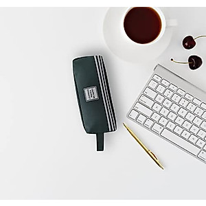 KDWDWLL Pencil Case Big Capacity Pencil Pouch 2 Compartments Pen Case Desk Organizer Marker Simple Stationery Bag Pencil Holder for Teen Girls Boys Kids (Gray)