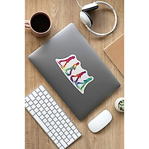 Beatles Abbey Road Sticker Crosswalk Decal Merchandise Memorabilia Album Record Iconic Band Pepper Vinyl Sticker | Premium Quality | 7-Inches | S041 (White-Tiedye)