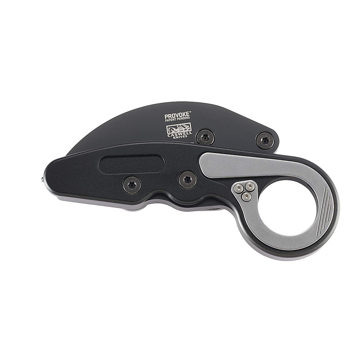 CRKT Provoke First Responder Folding Pocket Knife: Morphing Karambit, D2 Blade Steel, Kinematic Pivot Action, Integrated Safety Lock, Low Profile Pocket Clip, Glass Breaker, Sheath 4042