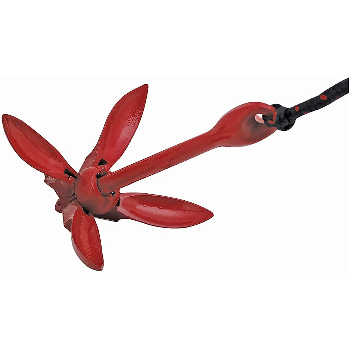 ISURE MARINE Kayak Anchor Kits Portable Folding Anchor Buoy Kit Canoe Kayak Raft Boat Sailboat Fishing 3.5 lbs Marine Rope Complete Folding Grapnel Anchor Kit for Small Boats, Kayaks Jet Ski etc