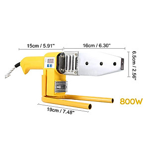 XIMULIZI Electric Fusion Welder Socket Fusion Tool Kit 800W 220V Digital Water Pipe Welding Machine Electric Heating Hot Melt Tools for PPR PP PE Tube