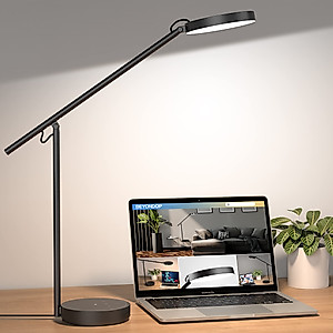 BEYONDOP LED Desk Lamp, Eye-Caring Desk Lamps for Home Office,1000Lum Super Bright Dimmable Brightness Desk Light with Night Light & Auto Timer,Table lamp for Reading,Studying,Working