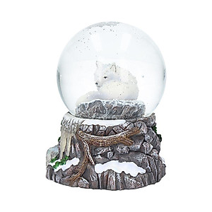 Nemesis Now Guardian of The North Snow Globe,Grey (LP) 14.5cm