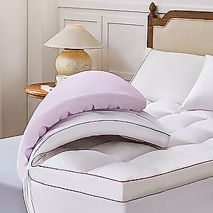 Homemate Memory Foam Mattress Topper Queen, Dual Layer 4 Inch Cooling Mattress Topper, 2 Inch Memory Foam Plus 2 Inch 1800TC Mattress Pad Comfort Support, Pillow Top with 8-21 Inch Deep Pocket, White