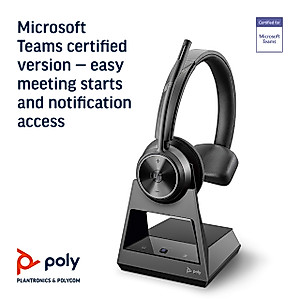 Poly Savi 7310-M Ultra-Secure Wireless DECT Headset System - Microsoft Teams Certified Version