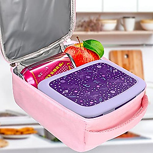 Spoilu lunch Box for Kids, School Insulated Lunch Bags for Boys and Girls - Double Insulated, Durable, Water-Resistant Fabric, Rabbit