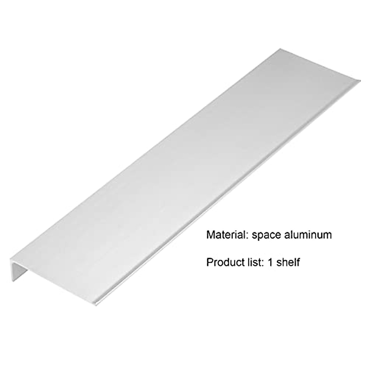 NA Storage Rack Utility Removable Display Wall-Mounted Storage Shelf White 50cm