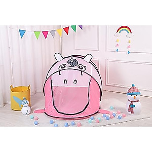 BAODIAN Kids Play Tents – Collapsible Tent for Boys Girls Gift - Large Foldable Playhouse Indoor/Outdoor Fun - Pop up Tent Toys for Age 1 and up Child Birthdays Presents (Pink Unicorn)