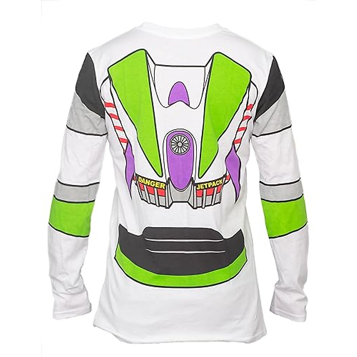 Mad Engine Buzz Lightyear White Long Sleeve T-Shirt for Men’s & Women’s
