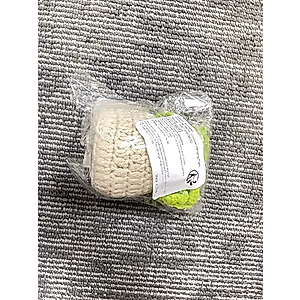 Crochet Hanging Plant for Car Cute Potted Plants Crochet Decor Car Mirror Hanging Accessories Rear View Ornament Hanging Boho Handmade Knitted Pendant (Light Green)