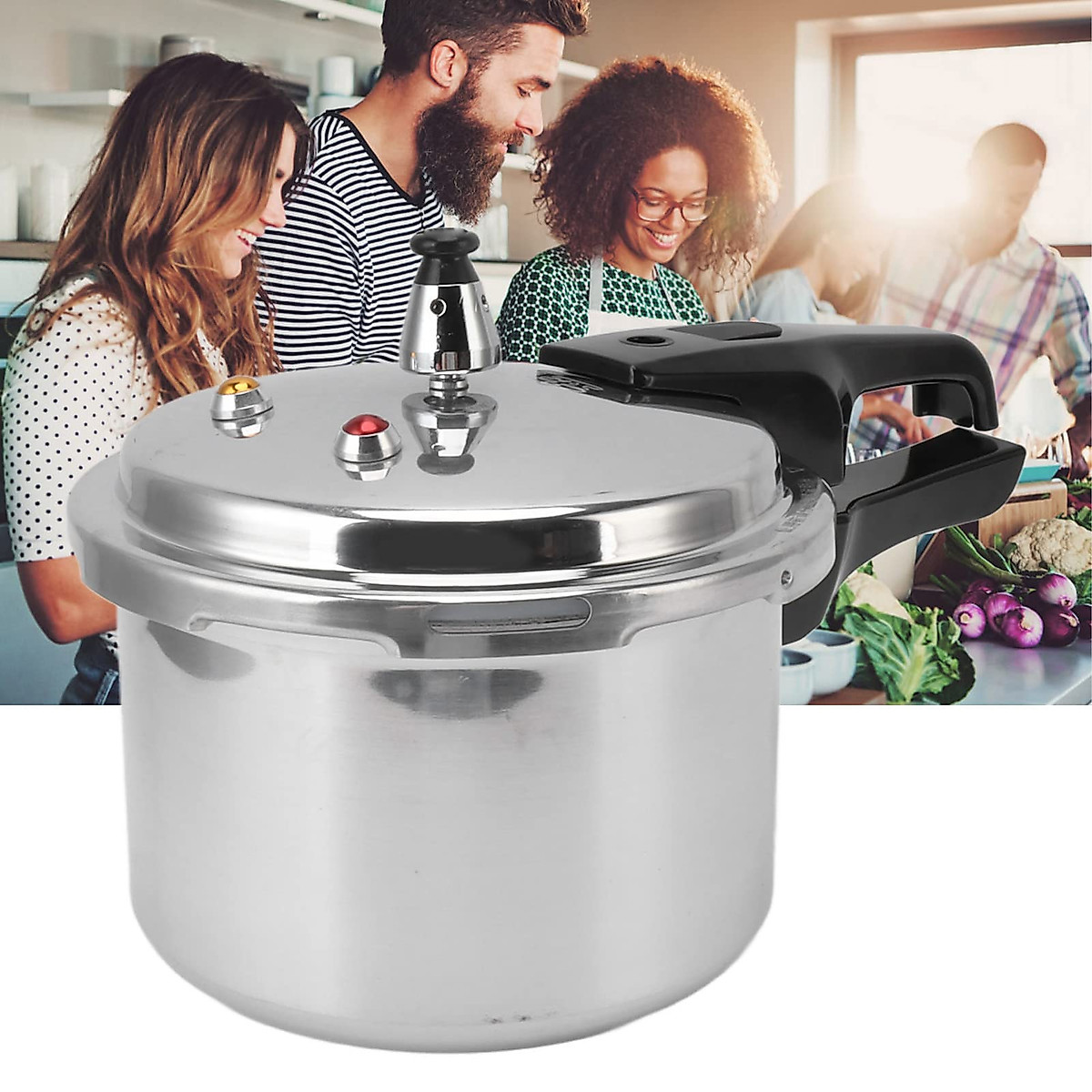Pressure Cooker, 3 Liter Stainless Steel Pressure Cooker, Mini Pressure Cooker, Stovetop & Induction Compatible, Instant Cooking, for Gas Stove Induction Cooker