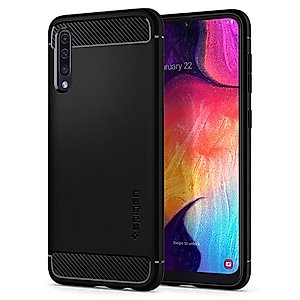 Spigen Rugged Armor Designed for Samsung Galaxy A50 / A50s / A30s Case (2019) - Matte Black