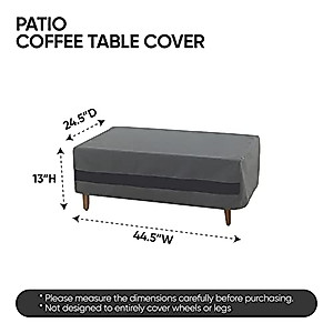 loriano Patio Furniture Covers 4 Piece, Outdoor Furniture Covers Waterproof, 600D Heavy Duty Lawn Patio Covers Set Grey-Black
