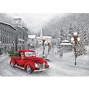 Holiday Ride Christmas Cards - Box of 15 Cards & 16 Foil Lined Envelopes