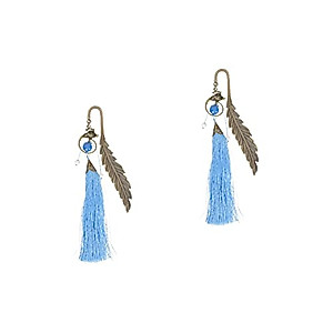 NOLITOY 2pcs Graduation Gift Bookmarks for Kids Bulk Mens Bookmark Childrens Gifts Metal Book Clip Metal Bookmark Book Lovers Gifts Bookmark Ornament Decorative Tassels Bookmarks Book Mark