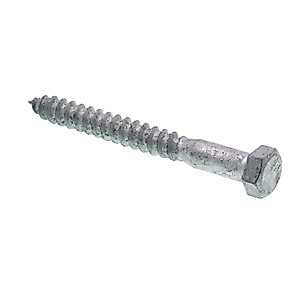 Prime-Line 9056353 Hex Lag Screws, 3/8 In. X 3-1/2 In., A307 Grade A Hot Dip Galvanized (50 Pack)