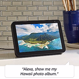 Certified Refurbished Echo Show 8 (1st Gen, 2019 release) -- HD smart display with Alexa – stay connected with video calling - Charcoal