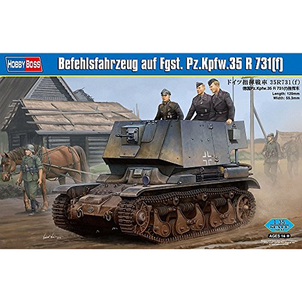 Hobby Boss Befehlsfahrzeug AUF FGST Plastic Model Military Vehicle Kit 