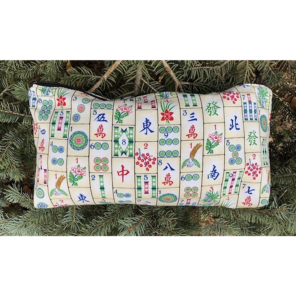 Flat bottom bag for Mahjong tiles, large Zini