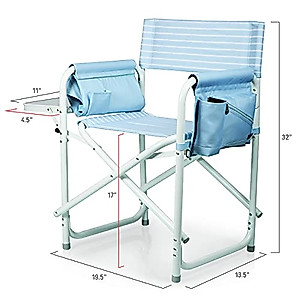 ONIVA - Outdoor Directors Chair with Side Table - Beach Chair for Adults - Camping Chair with Table