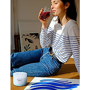 3 Wick Scented Candle | Grapefruit Vanilla Stress Relief Aromatherapy Candle with Berries, Bergamot, Rose & Lemon | 15.8 oz Highly Scented Candles for Men & Women | Large Natural Soy Candles for Home