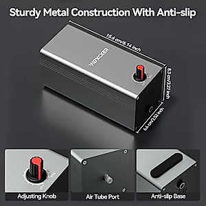 Woxcker Air Assist 30L/min Adjustable Air Assist Pump Kit for Cutting and Engravers, Removes Smoke and Dust/Reduces Surface Temperature/Protects Module, Suitable for Most Engravers