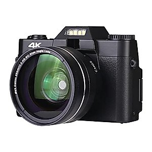 SKYXIU 48MP 16X Zoom Digital Camera for Teens,Beginners Portable Photography Camera with 3.0'' Selfie Flip HD Screen,4K Video,CMOS,WiFi,Wide Angle Lens,Mini Compact Video Camera
