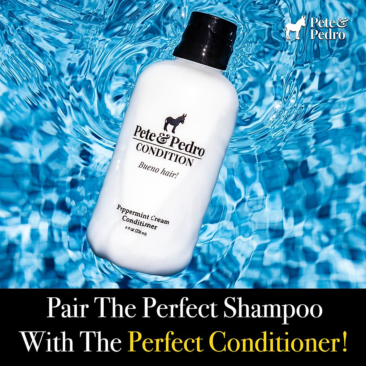 Pete & Pedro HYDRATE - Hydrating Argan Oil Shampoo For Men & Women | Moisturizing Daily Shampoo Cleanser For Dry, Dull, & Fragile Hair | As Seen on Shark Tank, 8.5 oz.