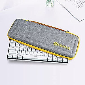 KEMOVE 61 Key Keyboard Case Hard EVA Keyboard Sleeve Travel Case Protective Pouch, Mechanical Keyboard Storage Carrying Case Compatible with 60% Gaming Keyboard