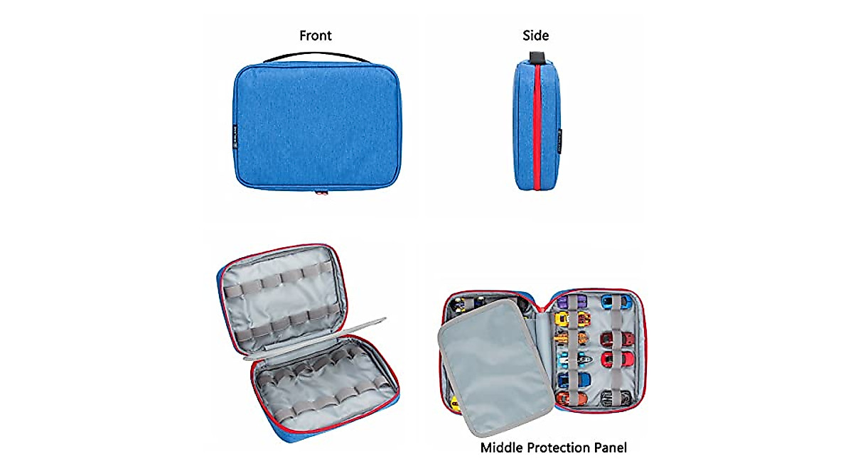 KISLANE 24 Toy Cars Storage Case for Hot Wheels & More