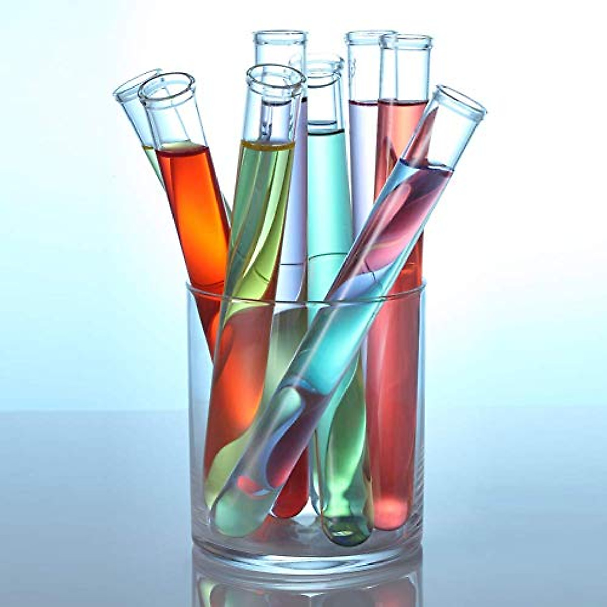 Joyclub 20x150mm 35ml Plastic Test Tubes with Cork Stoppers for Scientific Experiment, Halloween, Christmas, Scientific Themed Kids Birthday Party Supplies, Decorate The House, Candy Storage(30 Pack)