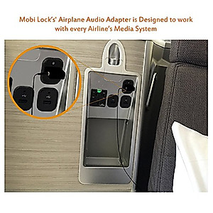 Gold Plated Airplane Flight Headphone Adapters (Pack of 2) | Allows you to use your Earphones with all In-Flight Media Systems | This Airline Plane Headset Converter Enables Great Sound on all Planes