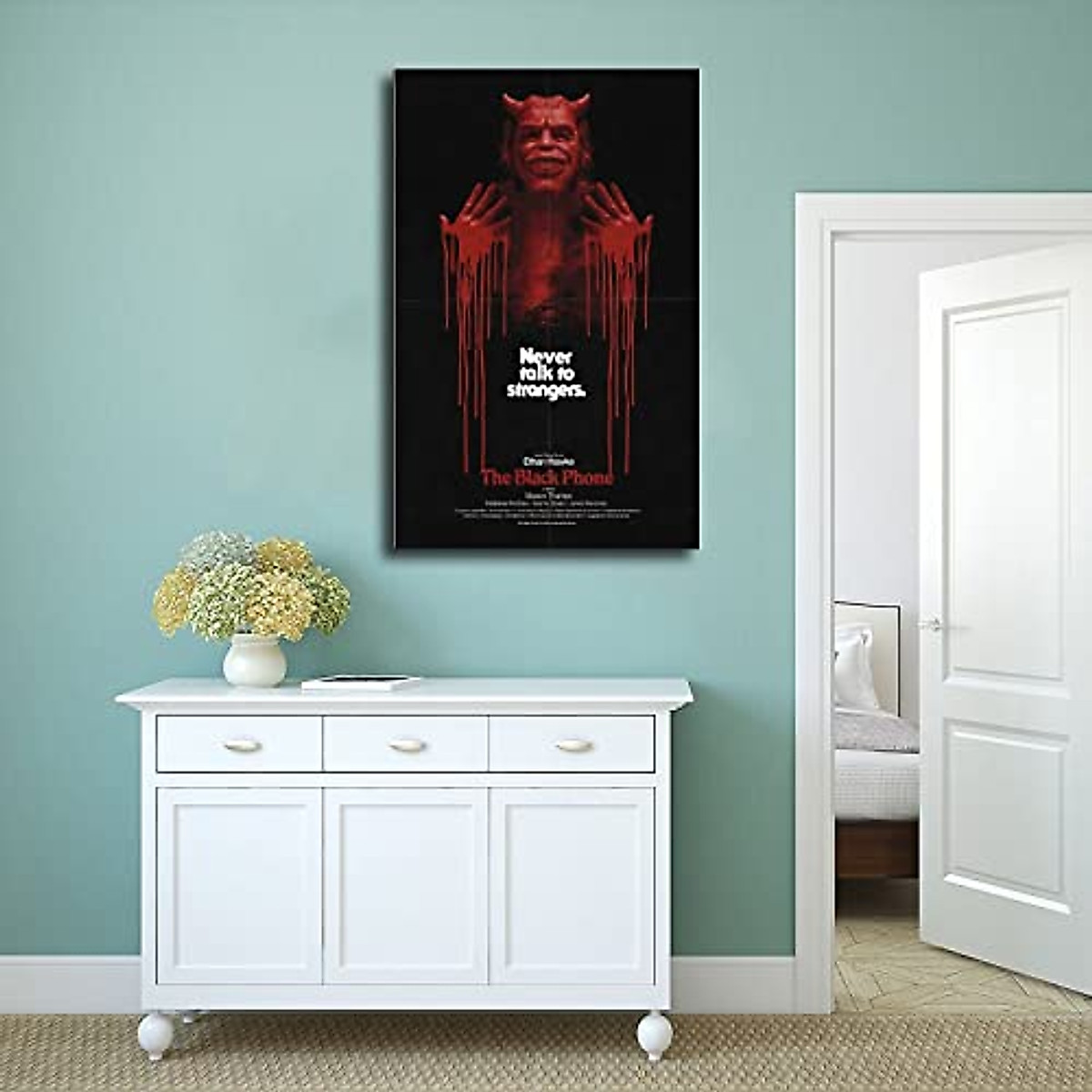 2022 Movie Poster The Black Phone Poster Retro Cover Poster Canvas Poster Bedroom Decor Office Room Decor Gift Canvas Poster Bedroom Decor Sports Landscape Office Room Decor Gift Unframe-style 12x1