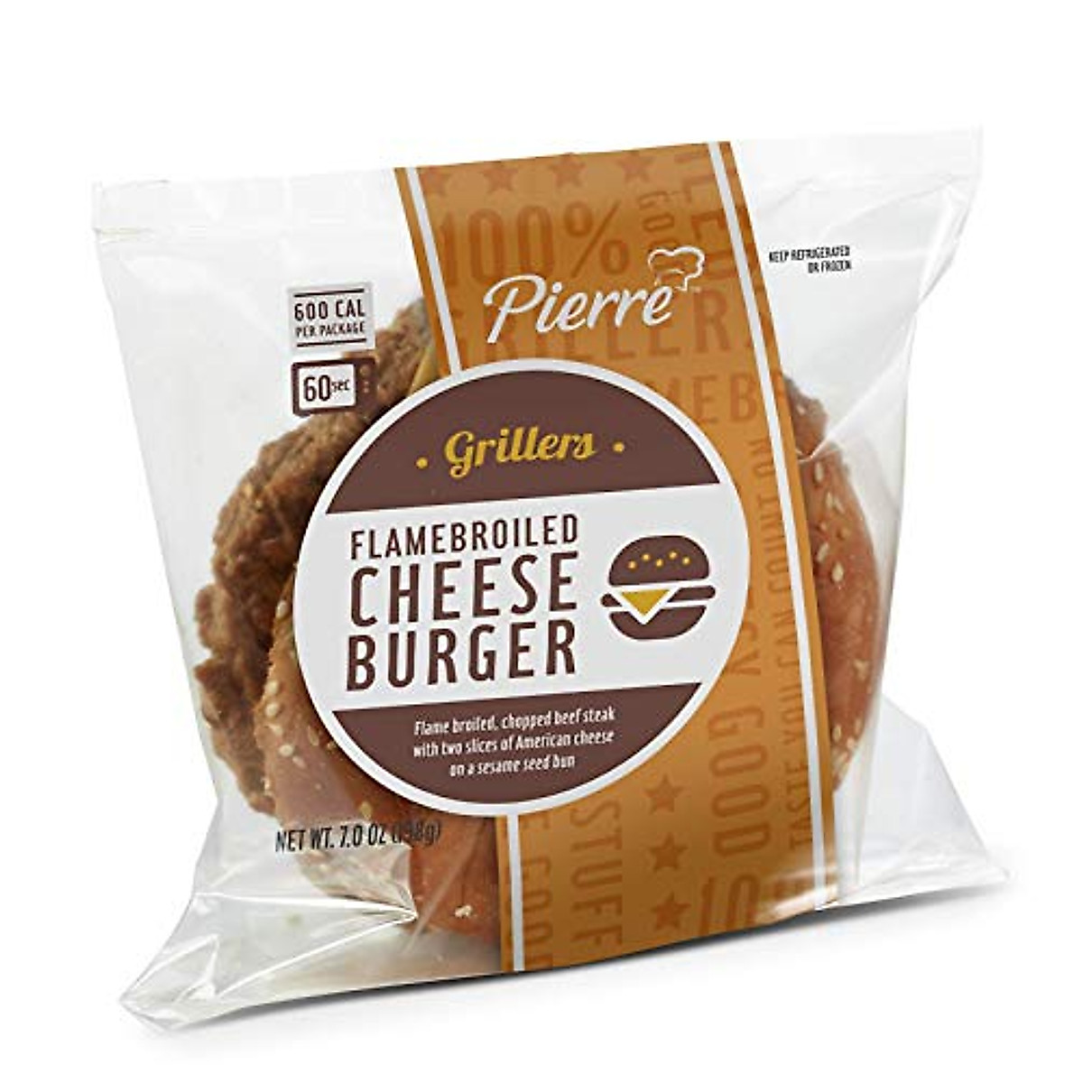 Advance Pierre, Flamebroiled Jumbo Cheeseburger, 7.0 oz. (12 Count)